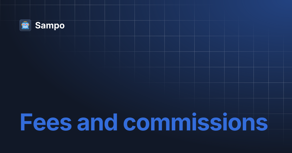 Fees and commissions | Sampo